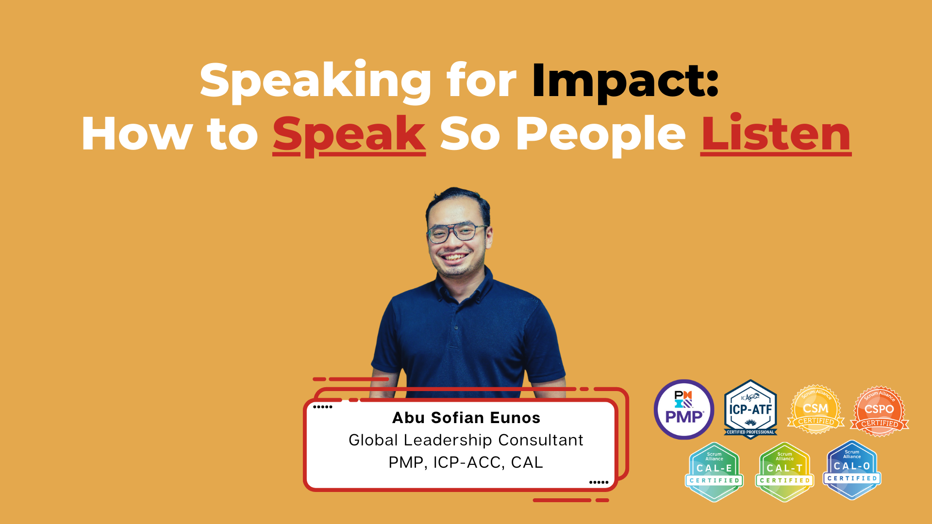 Speaking for Impact: How to Speak So People Listen – UIPM Academy